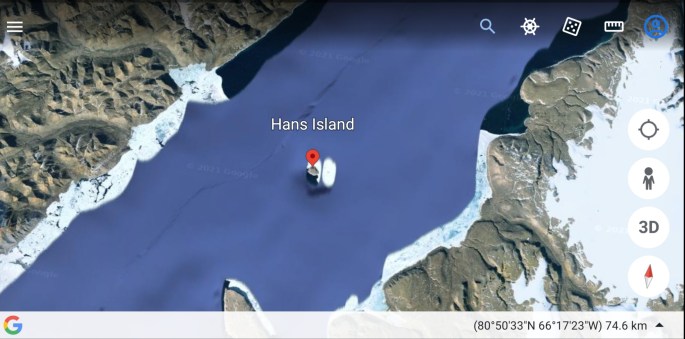 The Hans Island Whiskey War